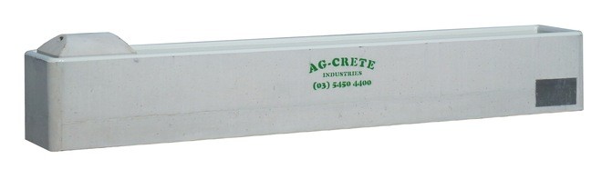 CONCRETE AG-CRETE FEEDLOT WATER TROUGHS 16' / 4.8M - ENCLOSED PLUMBING ...